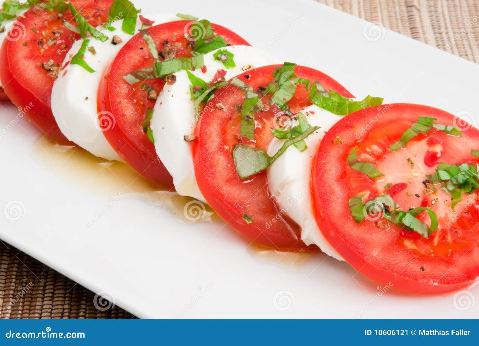Italian caprese stock image. Image of appetizing, slices - 10606121