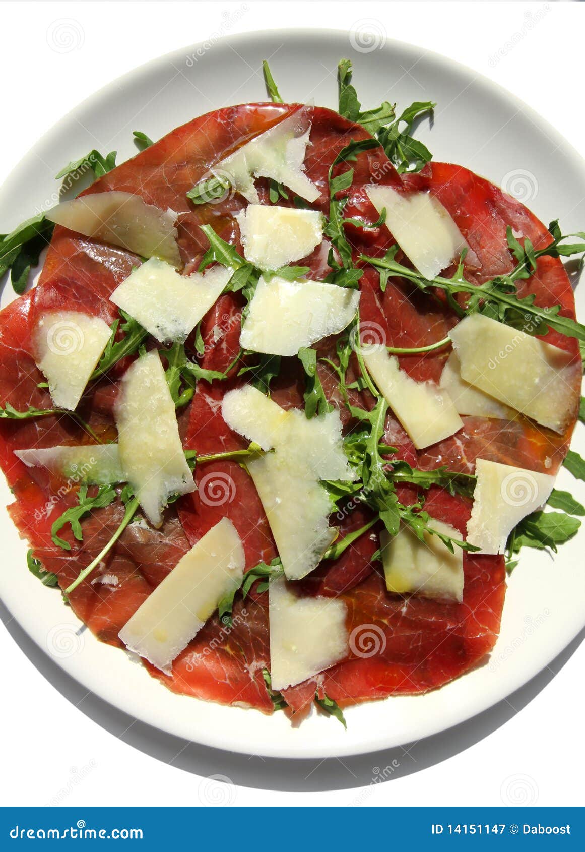 Italian Carpaccio plate stock image. Image of beef, freshness - 14151147