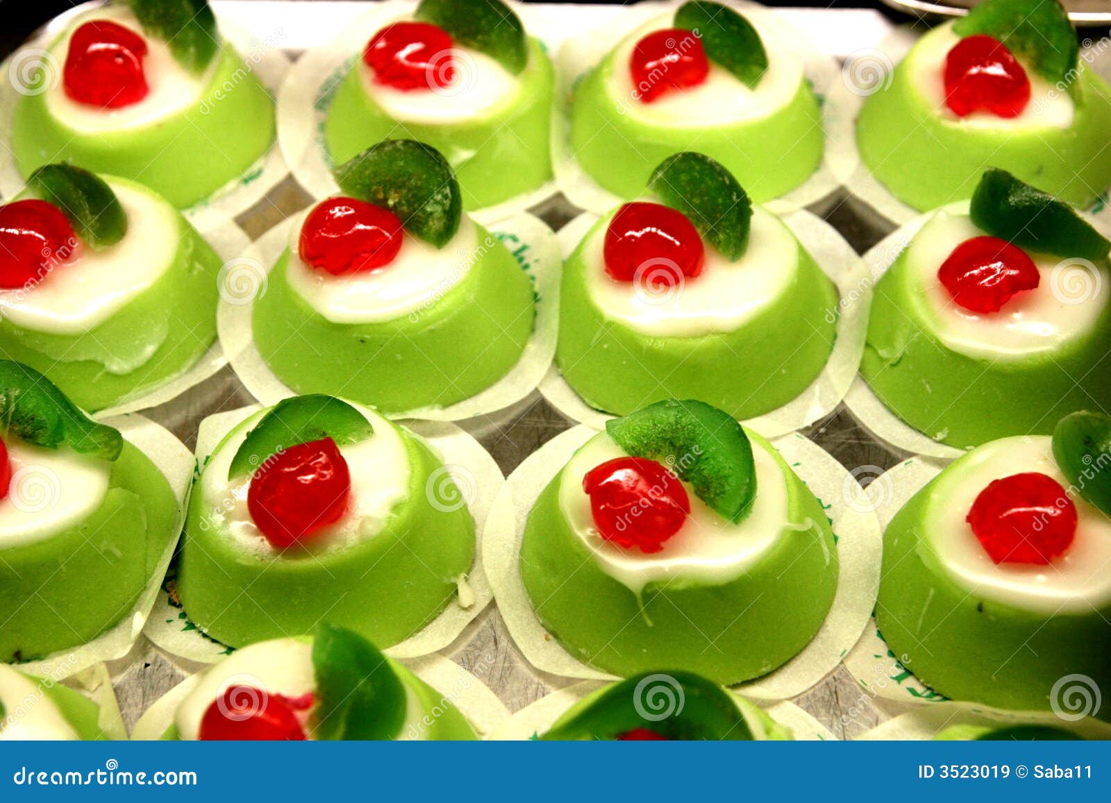 Italian Cassata Mignon Dessert Stock Image - Image of colourful ...
