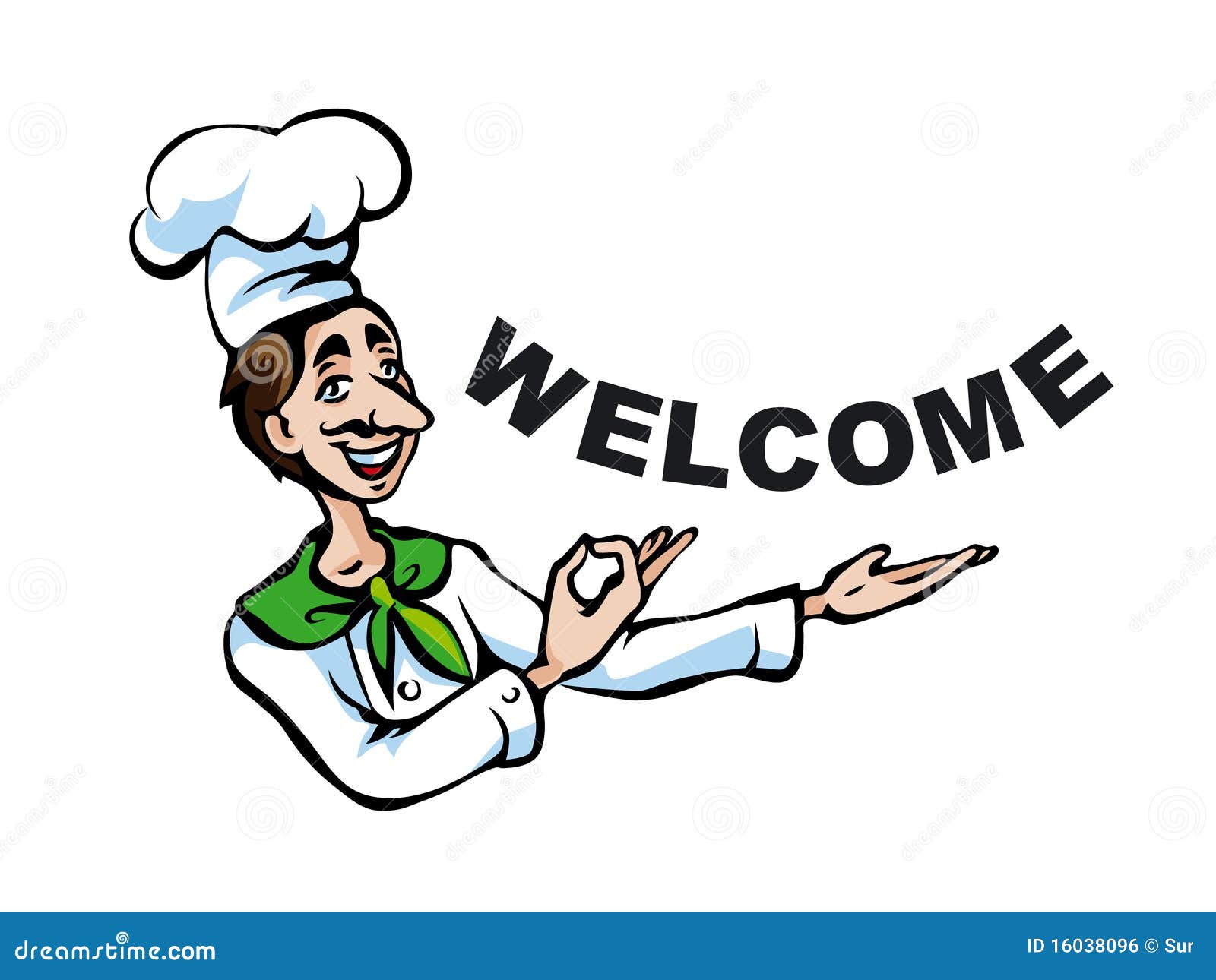 Italian Chef Cook Okay Sign Vector Illustration | CartoonDealer.com ...