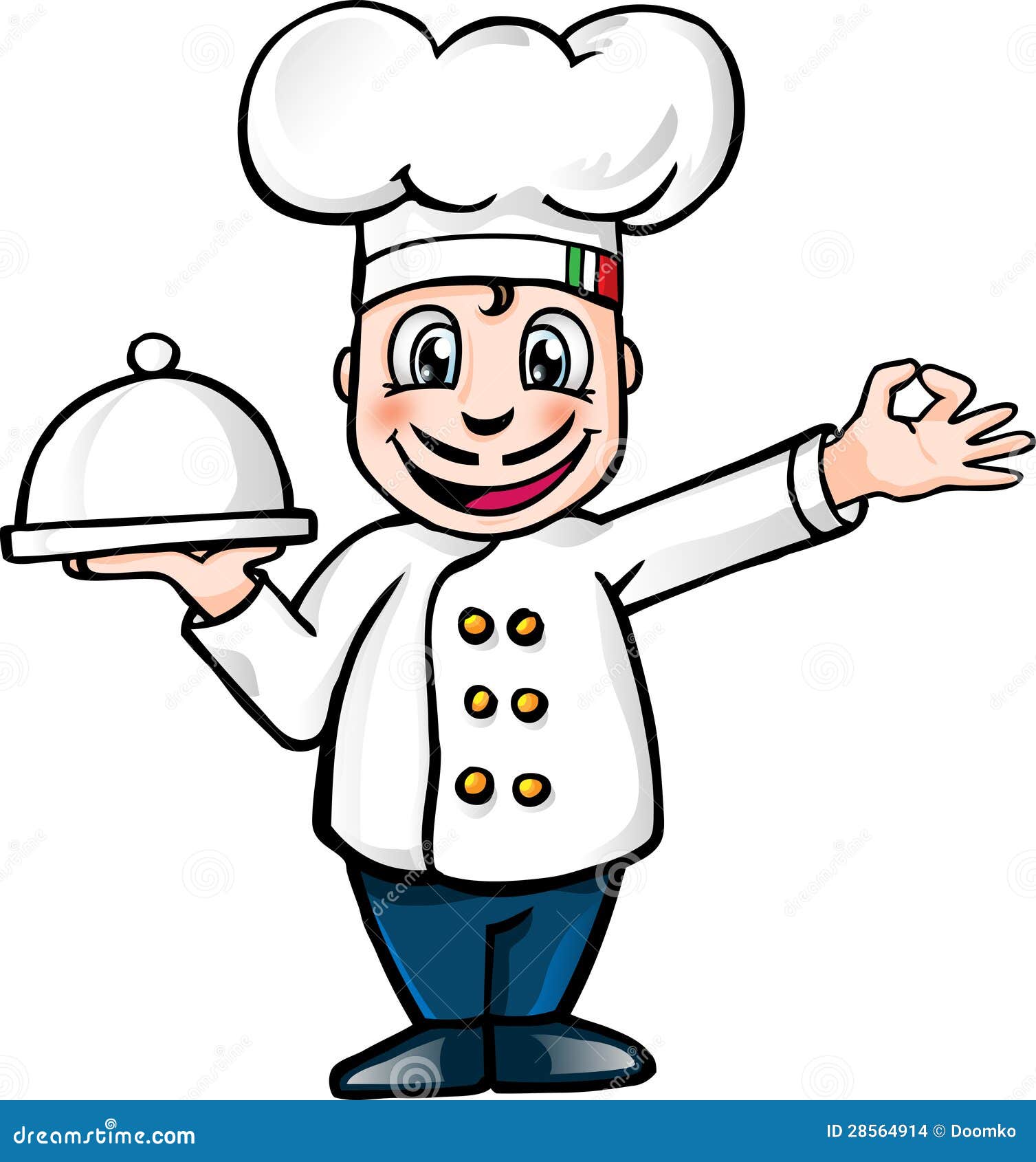 Italian chef stock vector. Illustration of italian, caucasian - 28564914