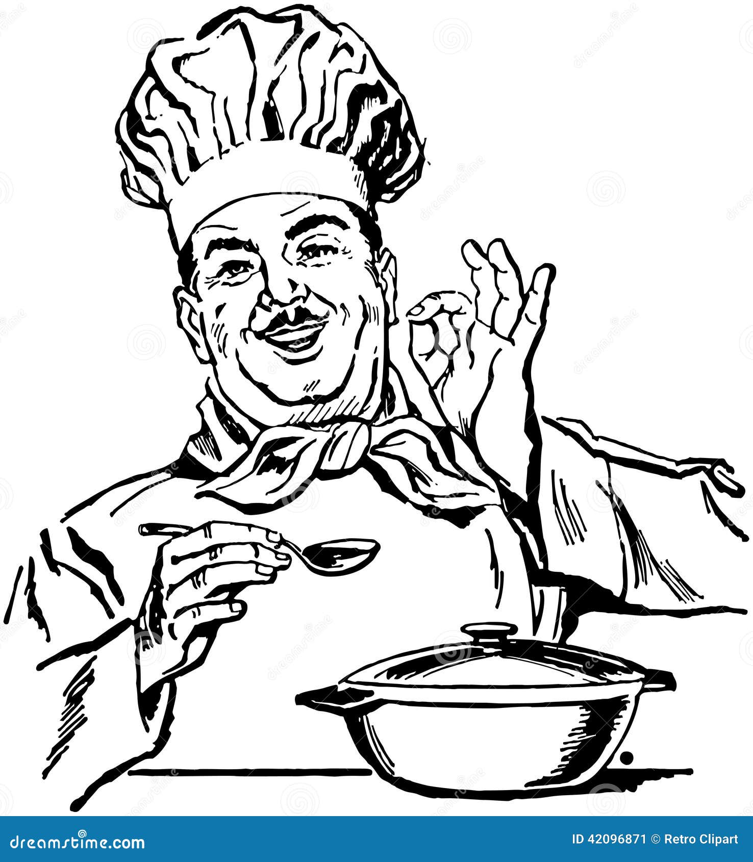 Italian Chef stock vector. Illustration of diners, classic - 42096871