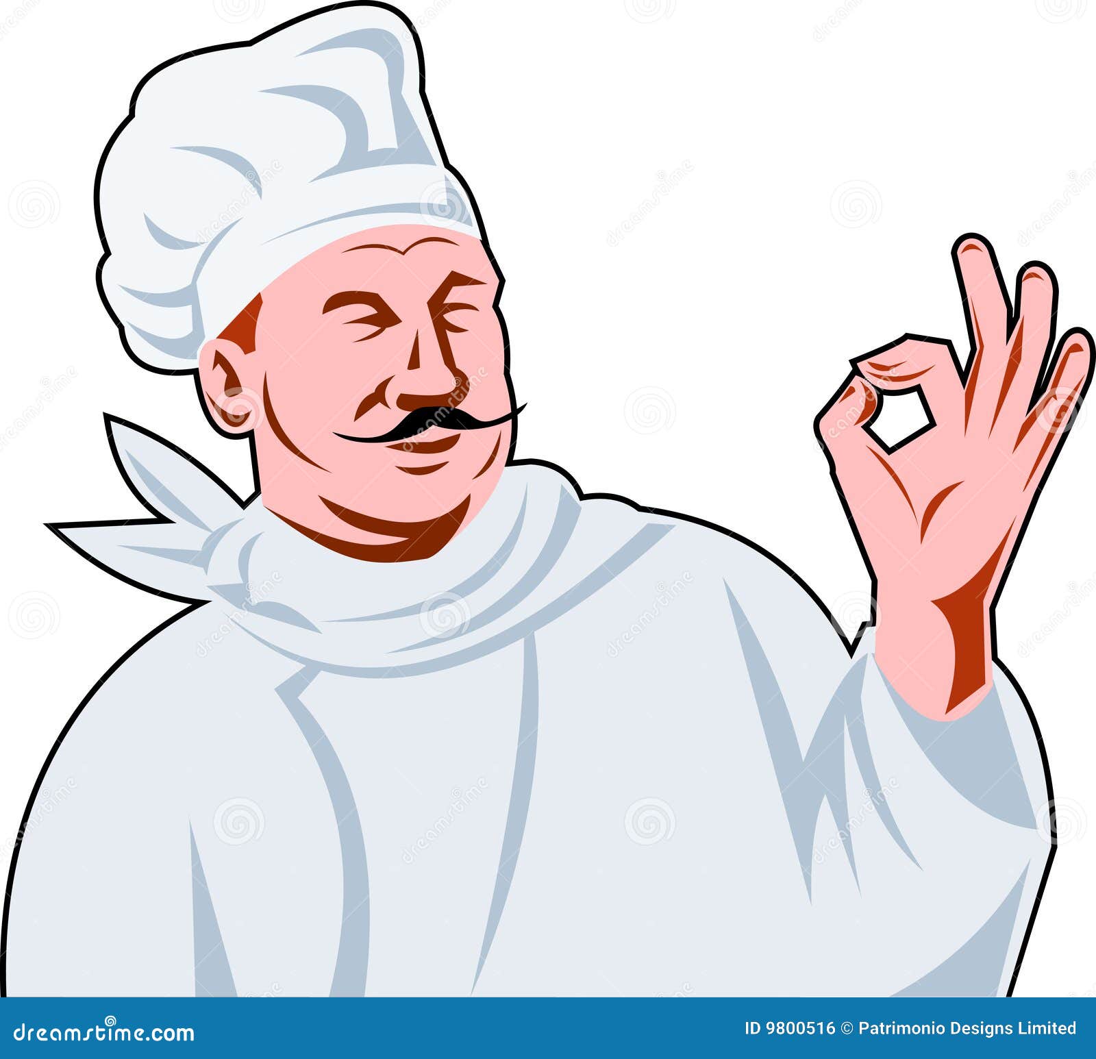 Italian Chef Cook Okay Sign Stock Vector - Illustration of okay, vector ...