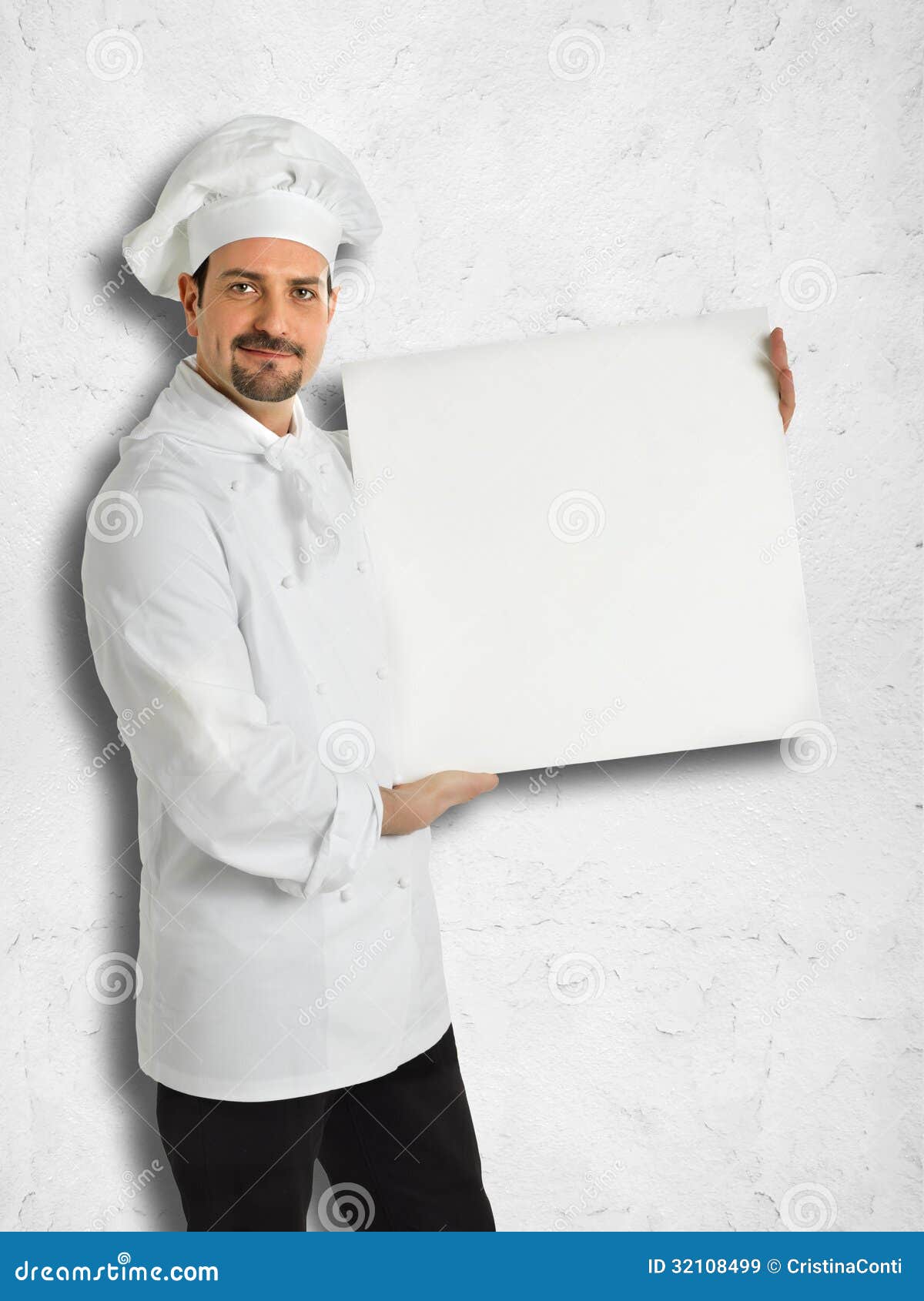 Fat Italian Chef Over Black Royalty-Free Stock Photography ...