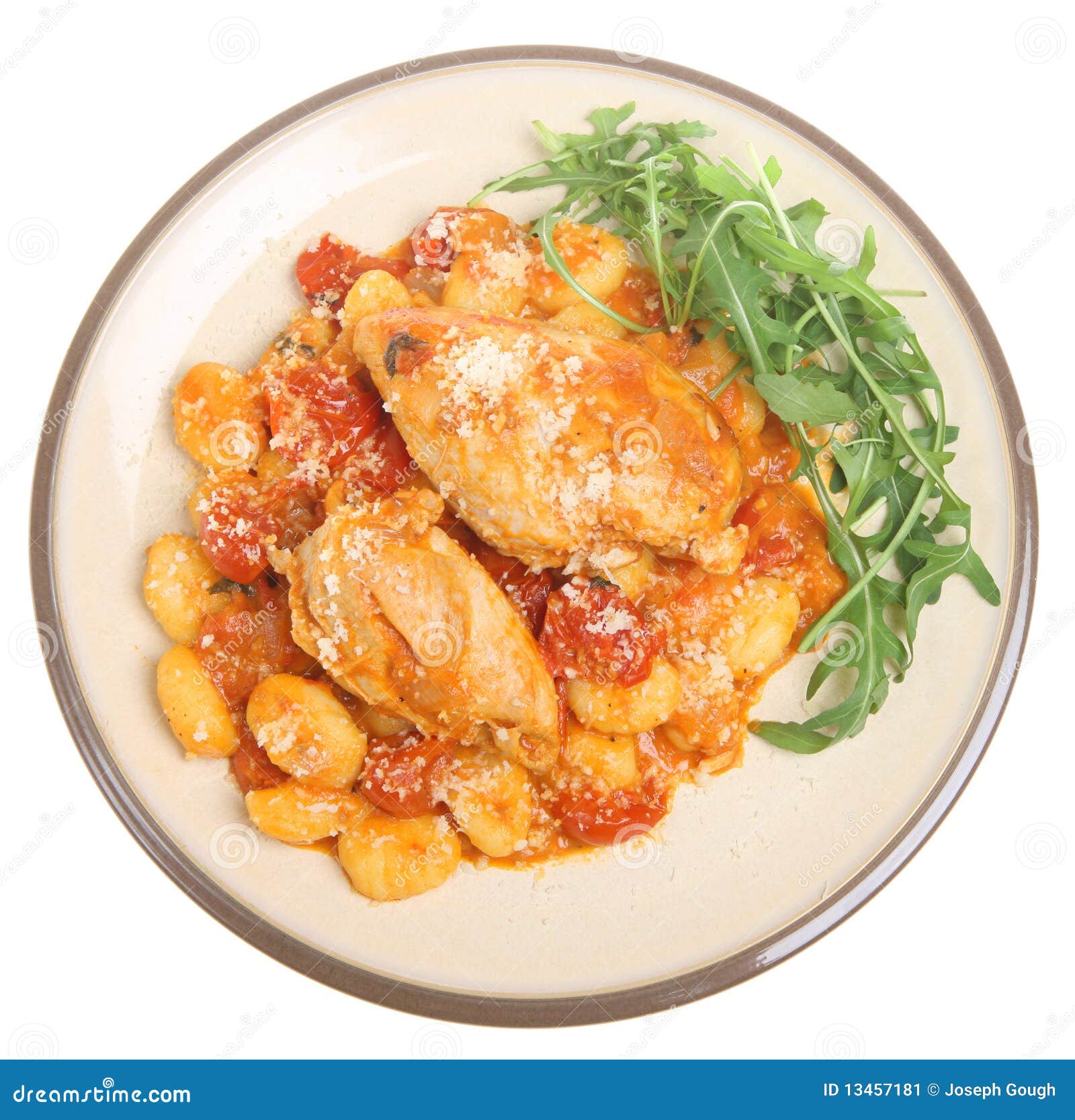 Italian Chicken Cacciatore with Gnocchi Stock Image - Image of meat ...