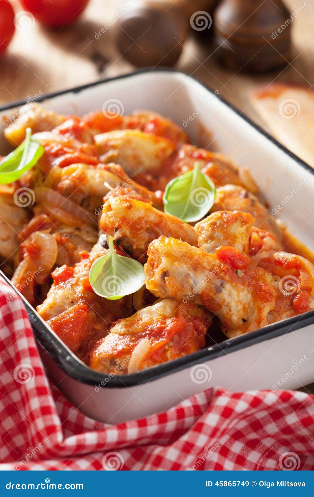 Italian chicken cacciatore stock image. Image of closeup - 45865749