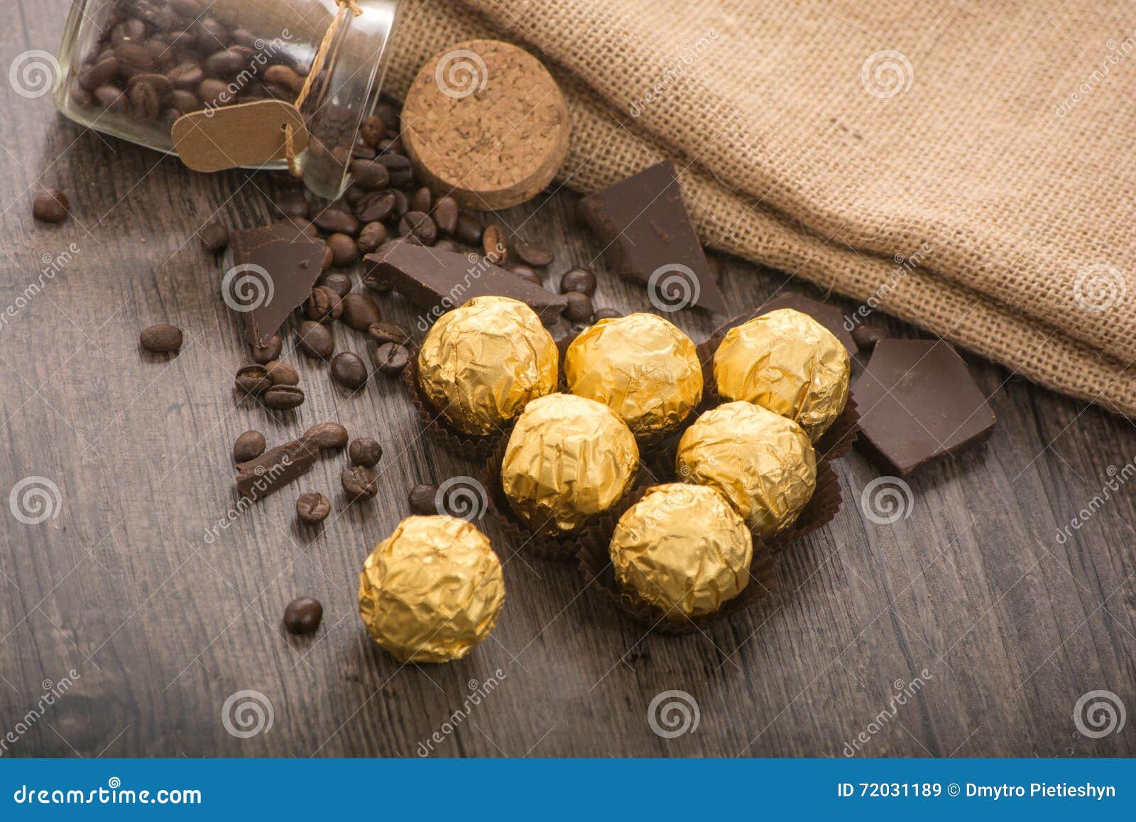 Italian Chocolate Sweets with Decoration Stock Image - Image of beans ...