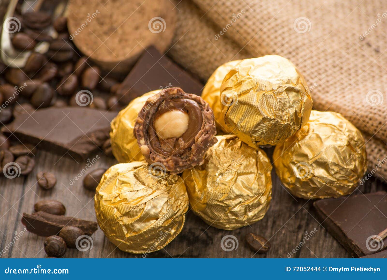 Italian Chocolate Sweets with Decoration Stock Photo - Image of ...