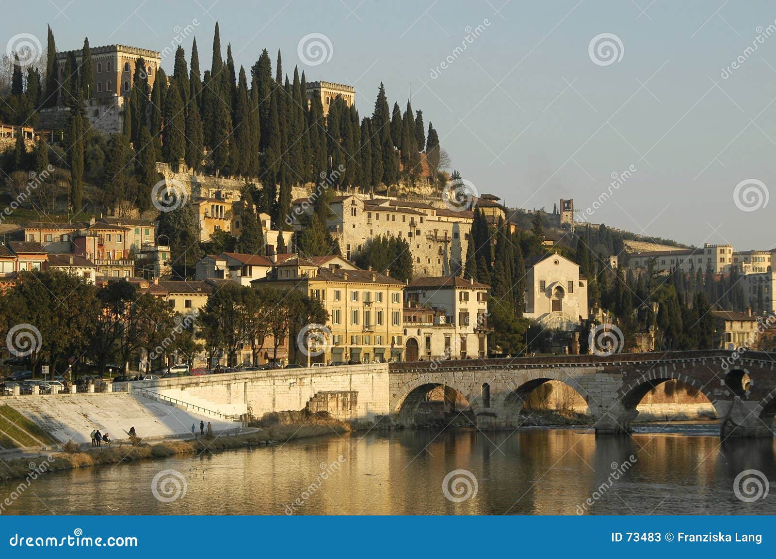Italian Cityscape stock image. Image of gold, wall, water - 73483