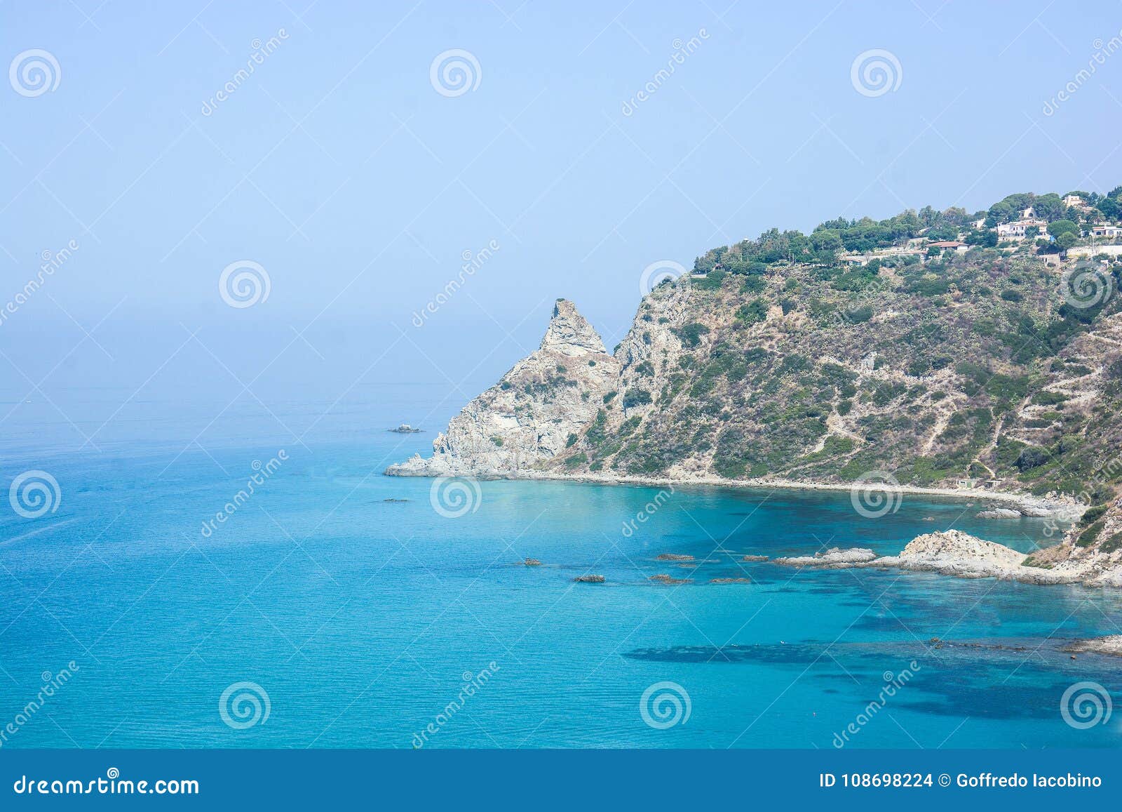 Cliffs of italian coasts stock photo. Image of blue - 108698224
