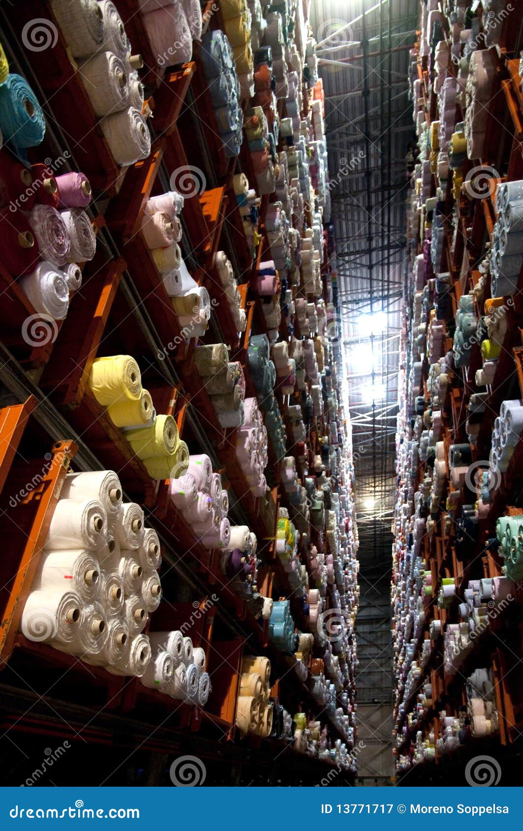 Italian Clothing Factory - Automatic Warehouse Stock Image - Image of ...