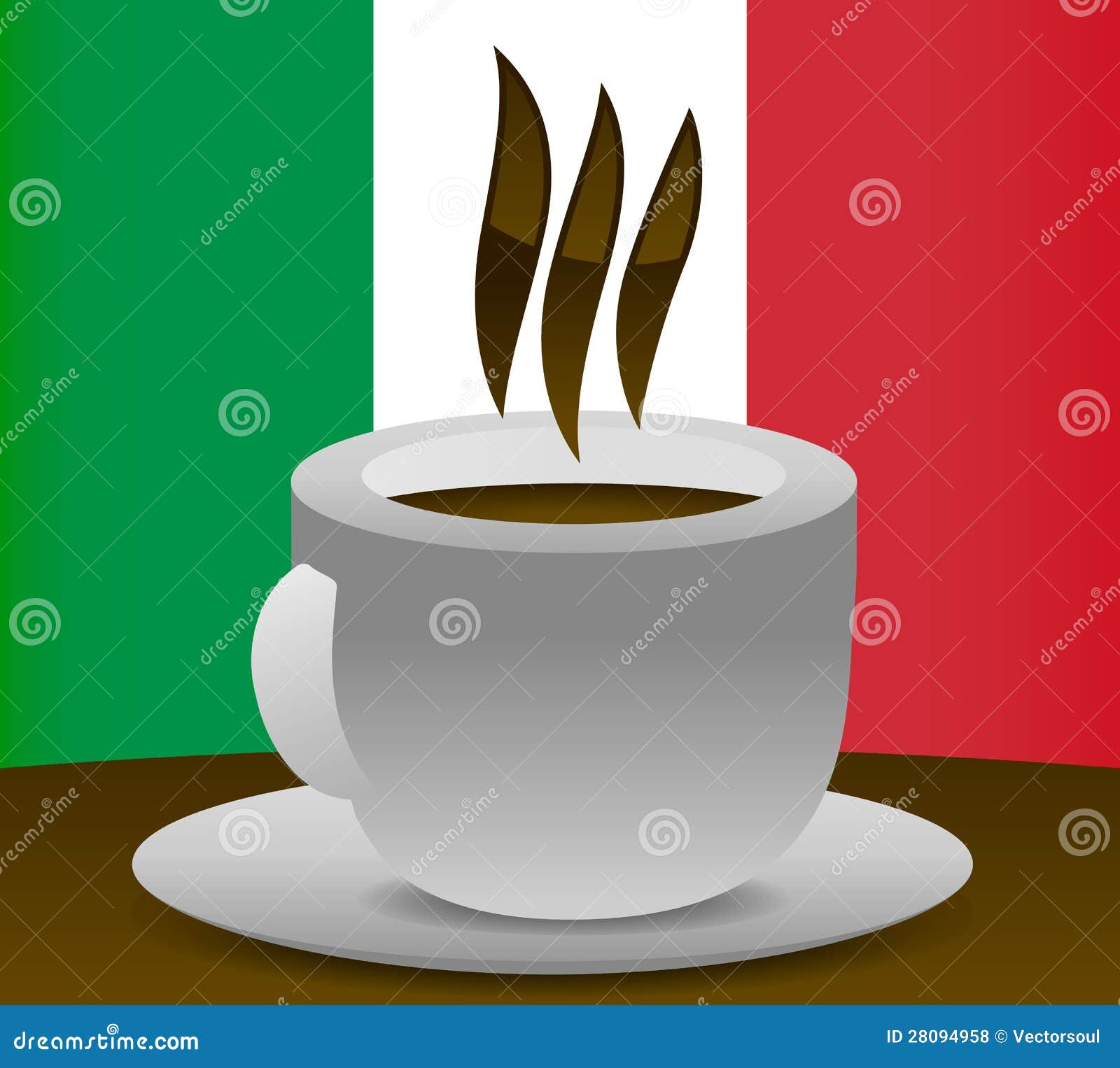 Italian Coffee stock vector. Illustration of coffeemaker - 28094958