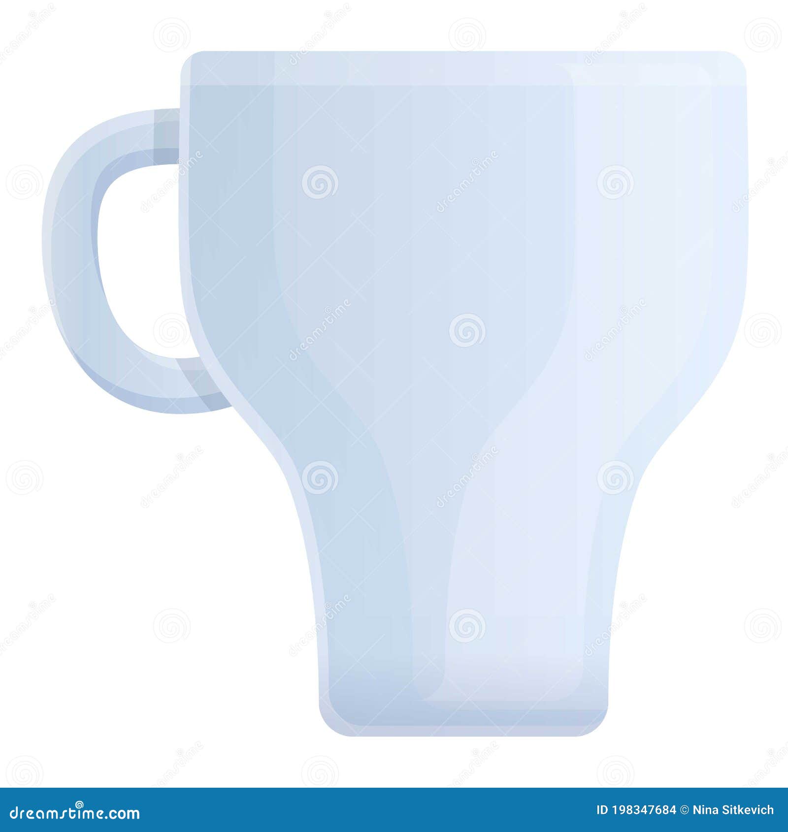 Italian Coffee Cup Icon, Cartoon Style Stock Vector - Illustration of ...