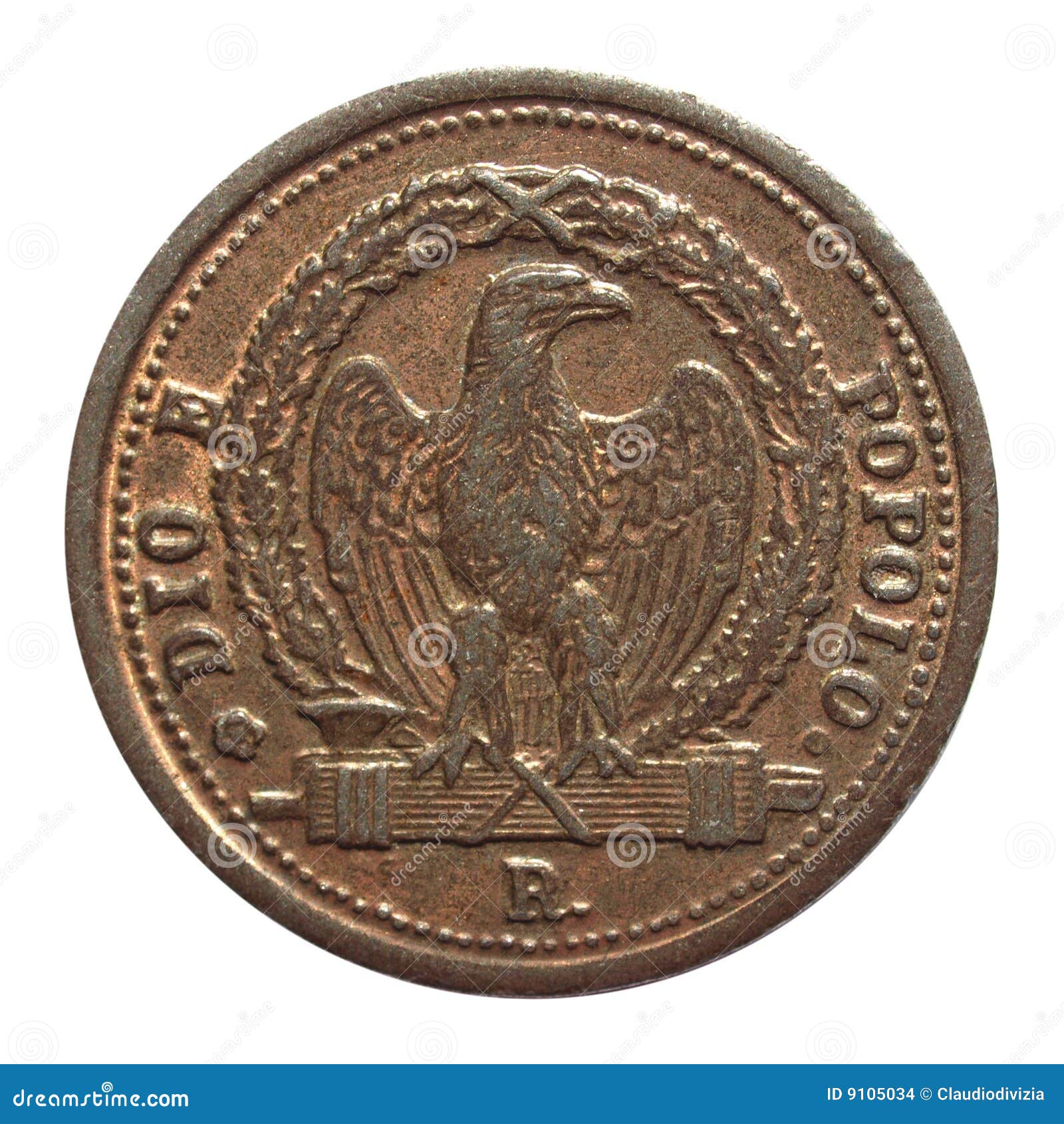 Italian coin stock photo. Image of coin, detail, vintage - 9105034