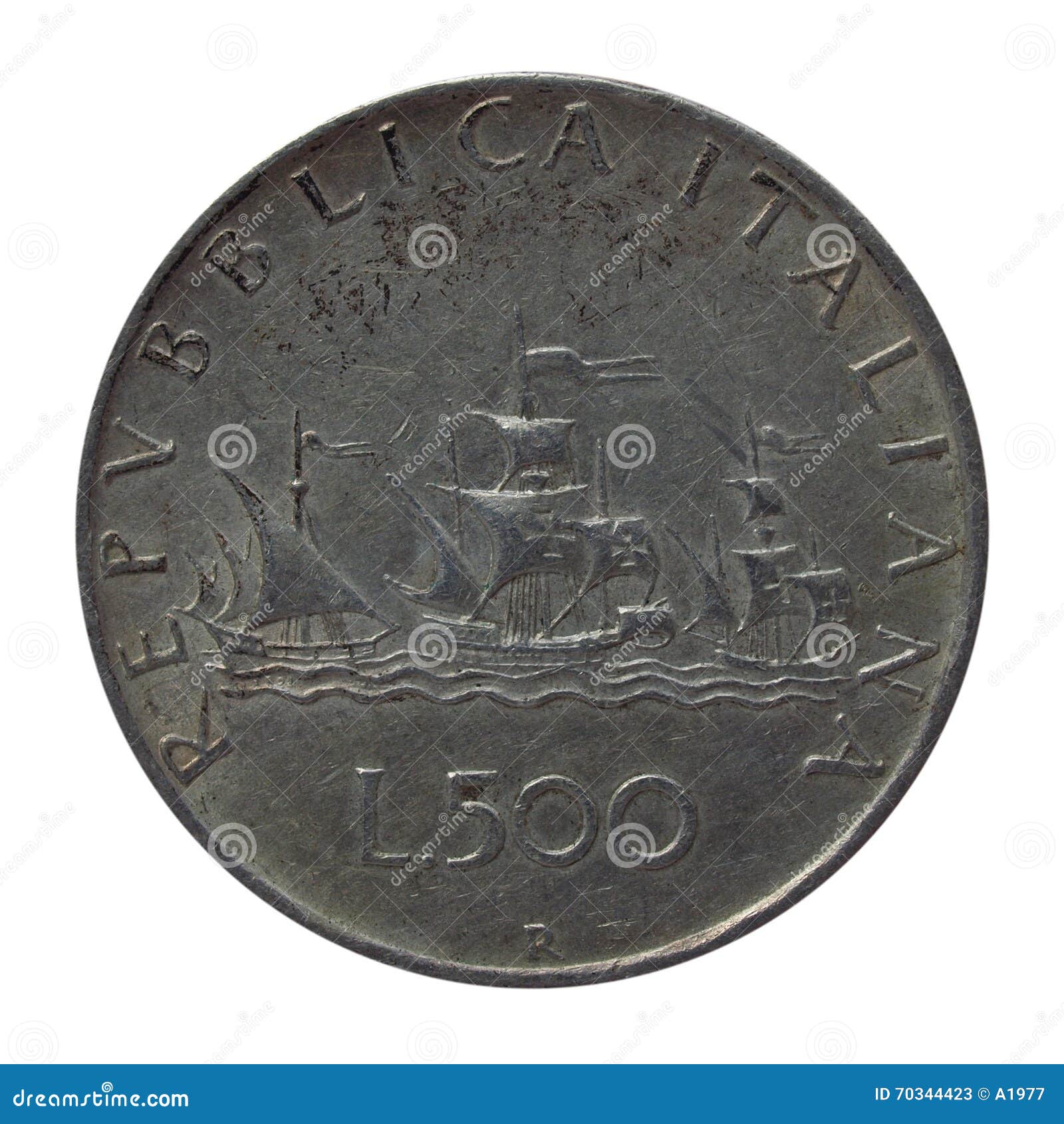 Italian coin stock image. Image of italian, coin, lire - 70344423