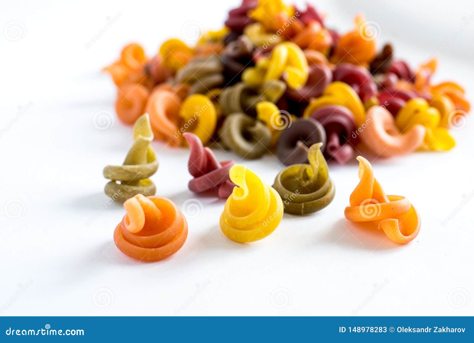 Colored Paste on a White Background Stock Image - Image of shadow ...