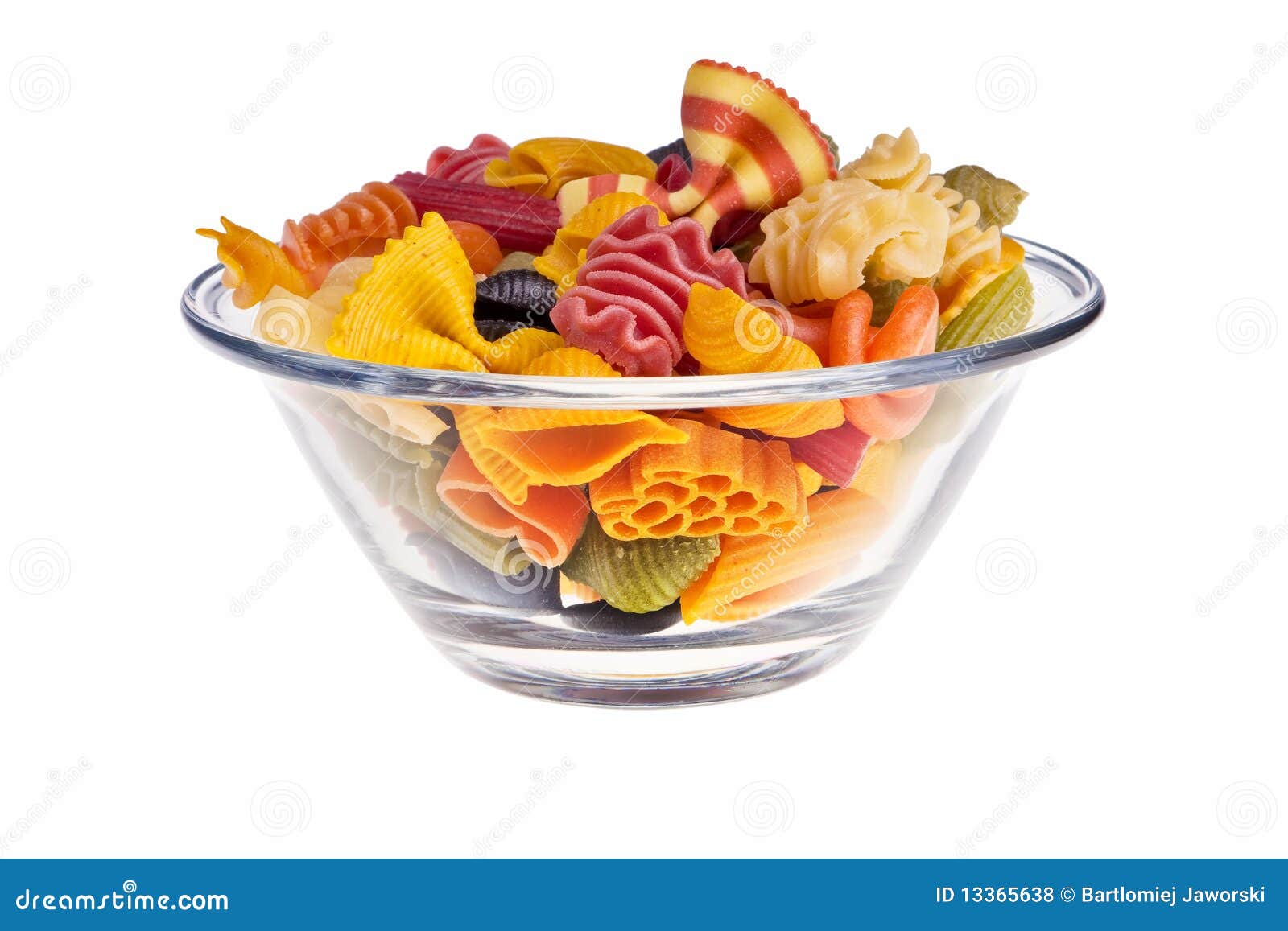 Italian colourful pasta. stock photo. Image of colour - 13365638