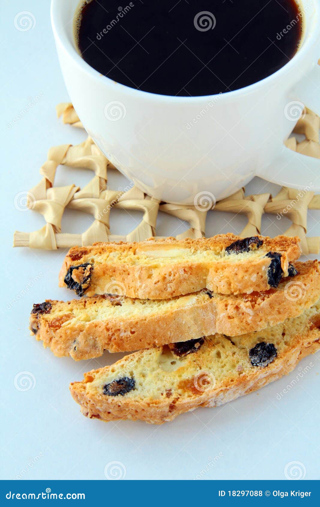 Italian cookie with coffee stock photo. Image of homemade - 18297088