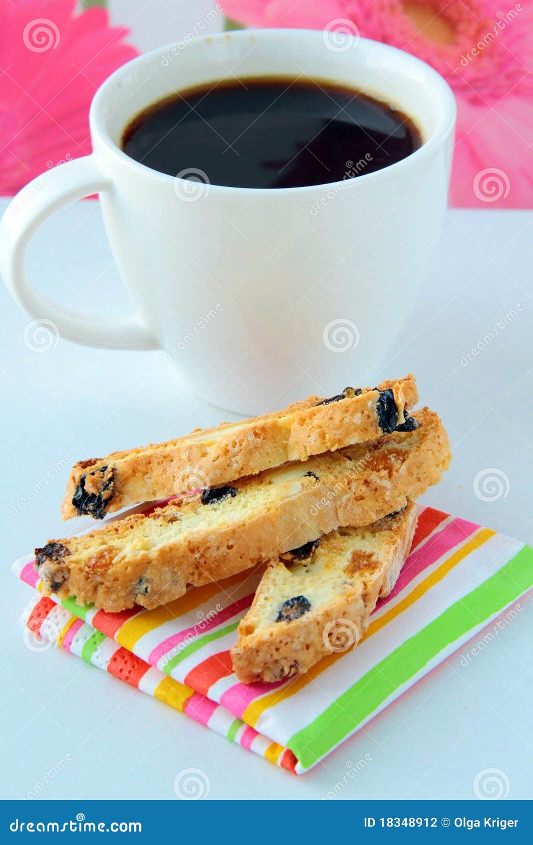 Italian cookie with coffee stock photo. Image of furnace - 18348912
