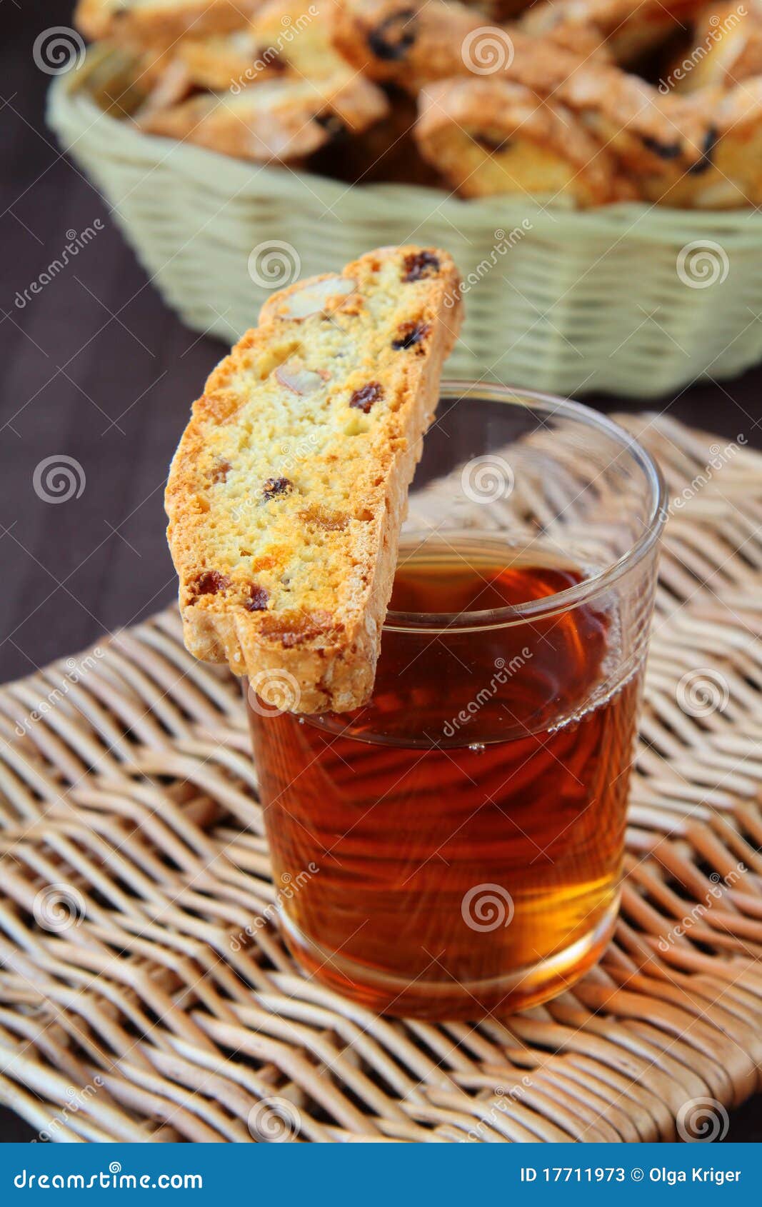 Italian Cookie with Red Wine Stock Image - Image of pastry, gilded ...