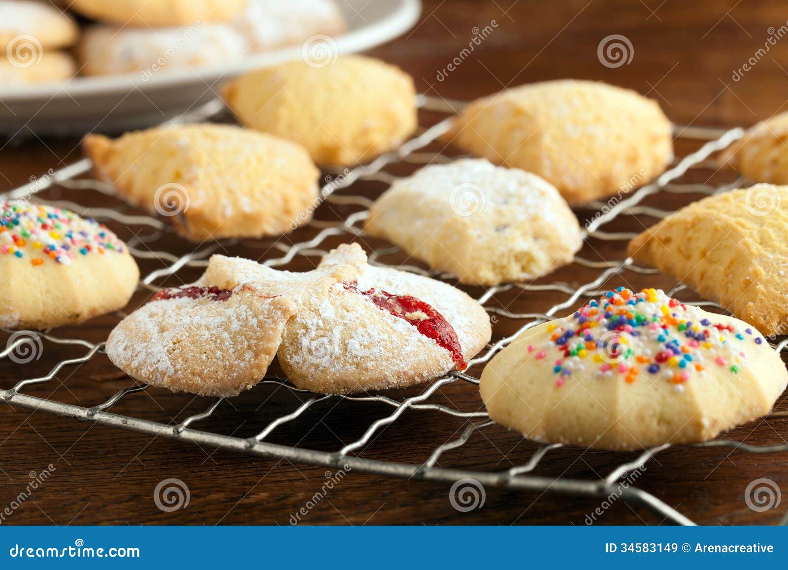 Italian Cookies Variety stock image. Image of cherry - 34583149