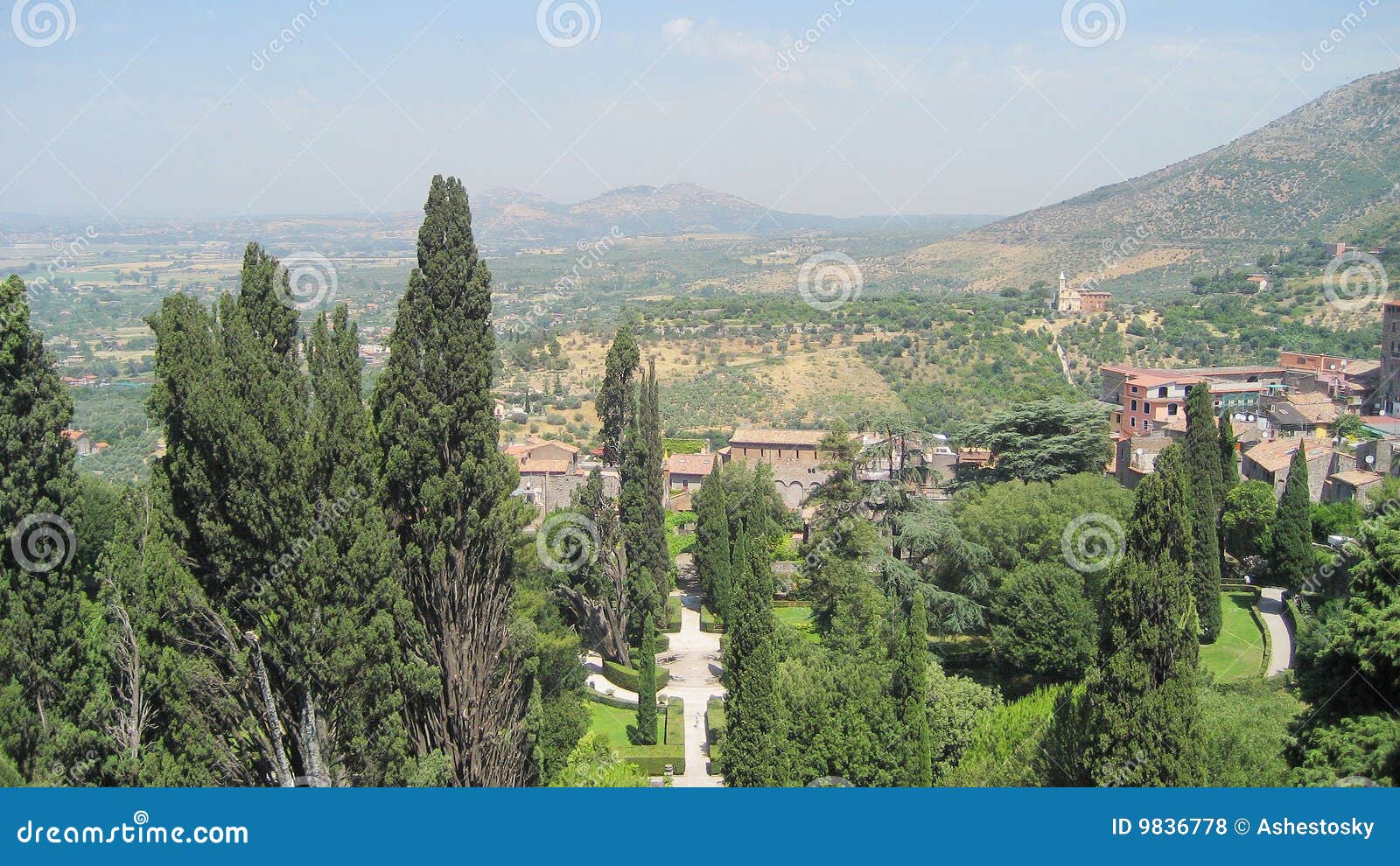 Italian Country Landscape View Stock Photo - Image of garden, climate ...