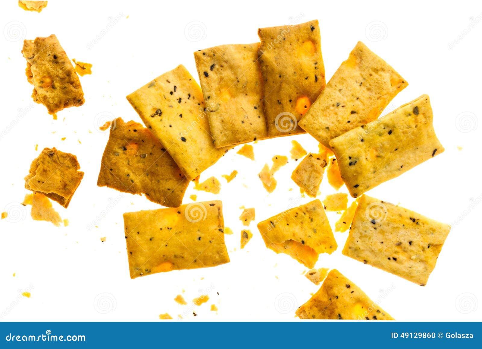 Italian Crackers Called Crostini Stock Photo - Image of slice, sliced ...