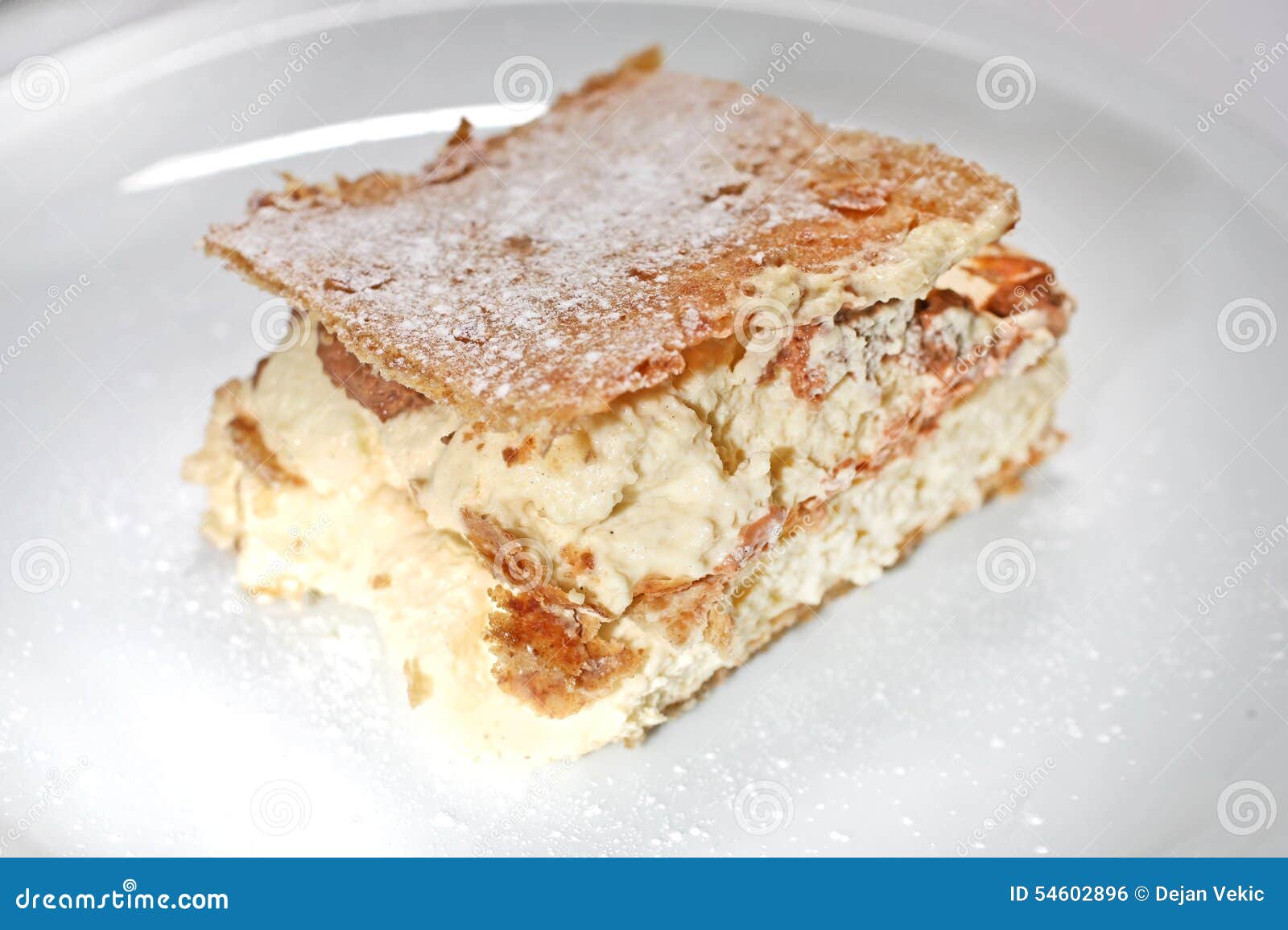 Italian cream pie stock photo. Image of tart, delicious - 54602896