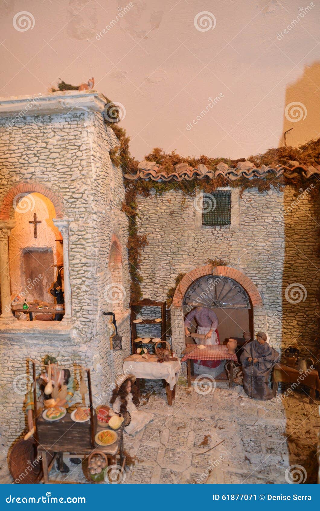 Italian Crib Called Presepe Napoletano Editorial Photo - Image of ...