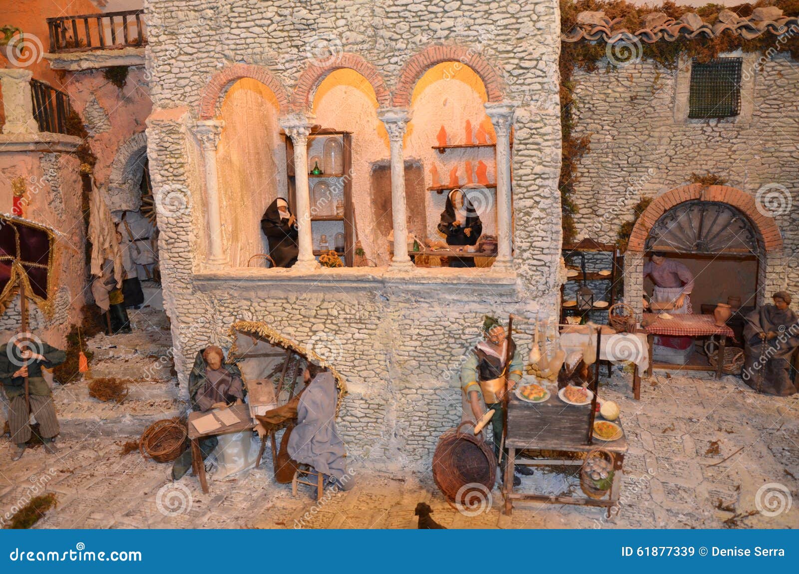 Italian Crib Called Presepe Napoletano Editorial Stock Image - Image of ...