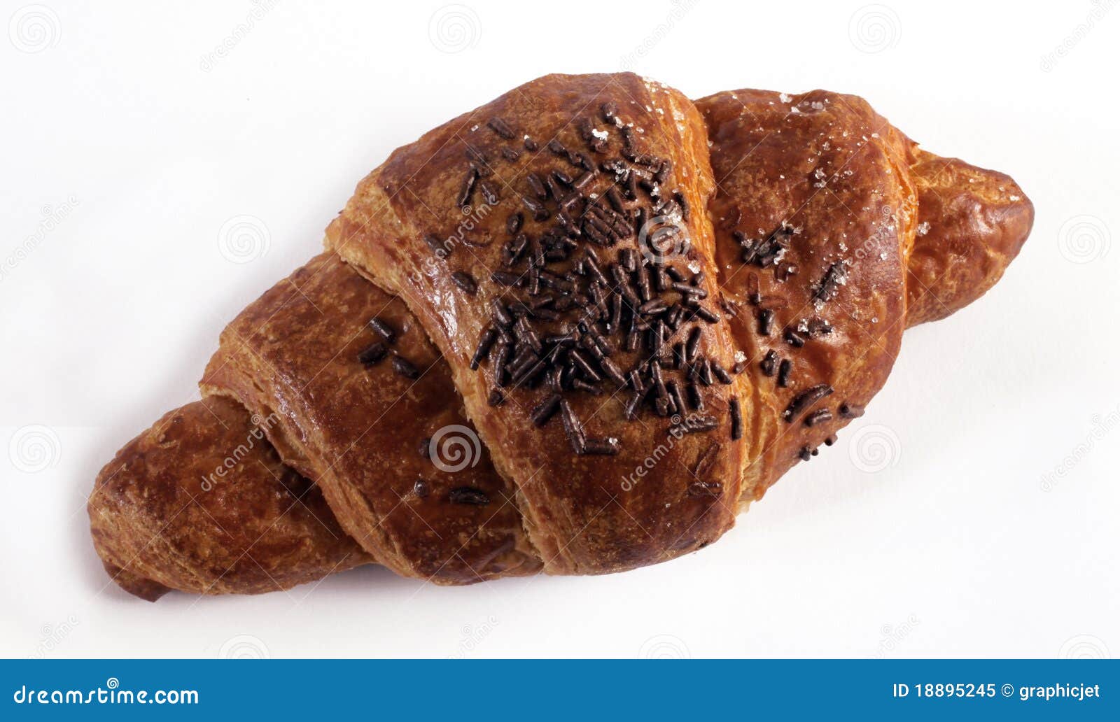 Italian Croissant for Breakfast Stock Image - Image of butter, sweet ...
