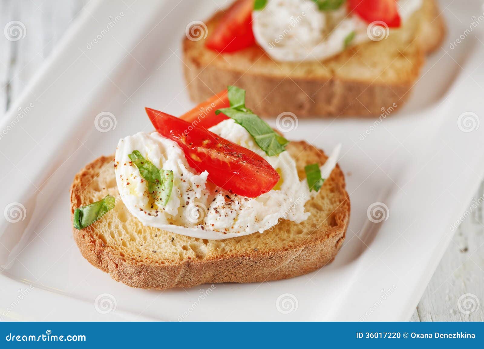 Italian crostini stock photo. Image of garlic, appetizer - 36017220