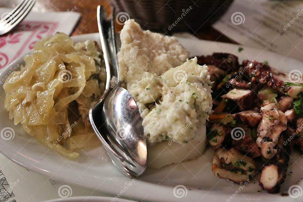 Italian Cuisine: Dried Cod Paste in Venice, Italy Stock Photo - Image ...
