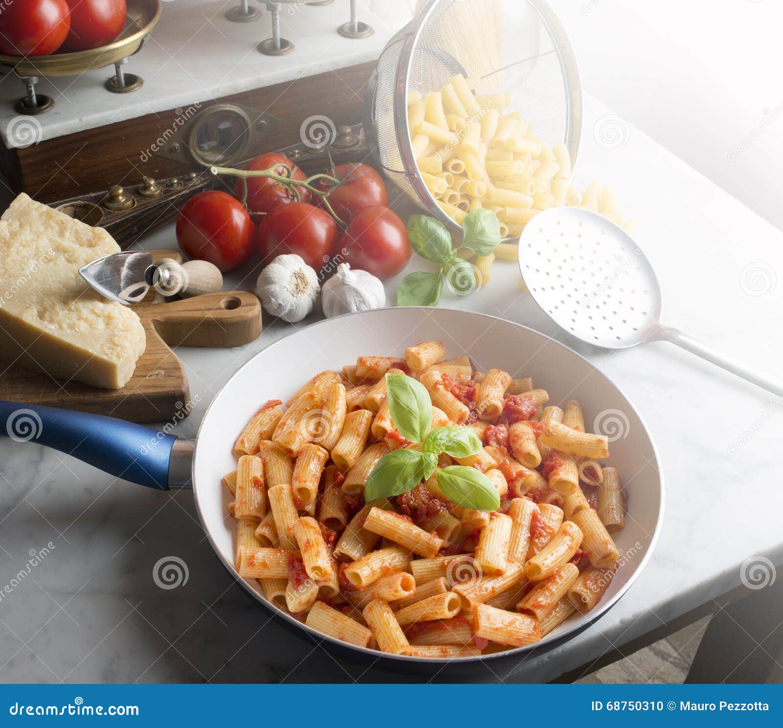 Italian cuisine stock photo. Image of basil, tomato, italian - 68750310