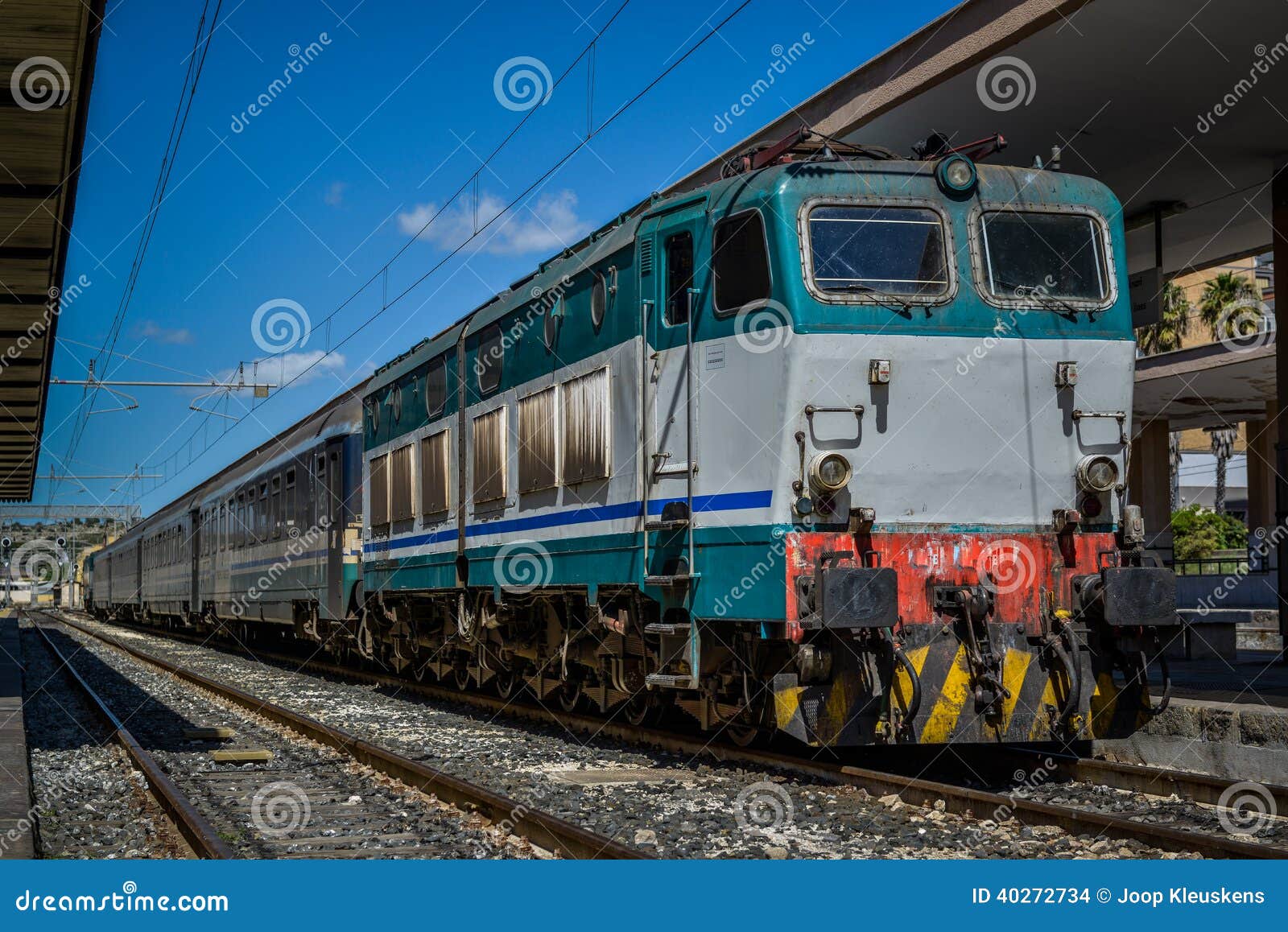 Italian diesel train stock photo. Image of transportation - 40272734