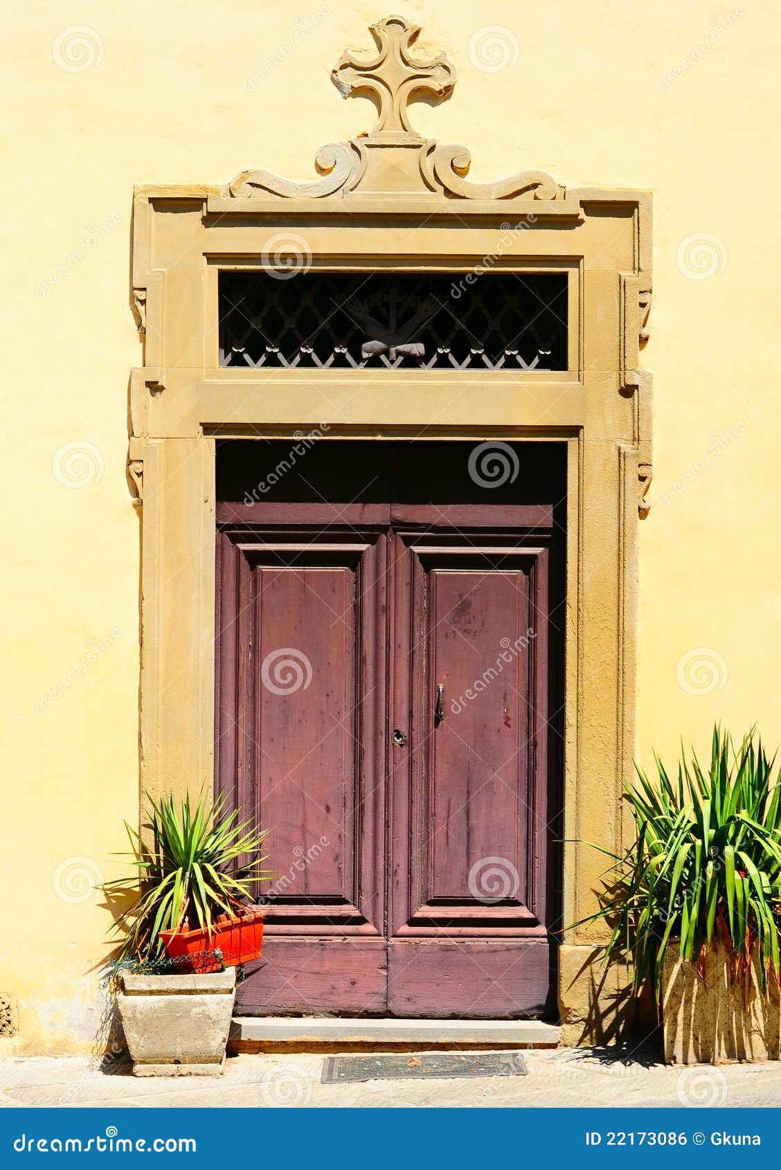 Italian Door stock photo. Image of lock, home, aged, board - 22173086