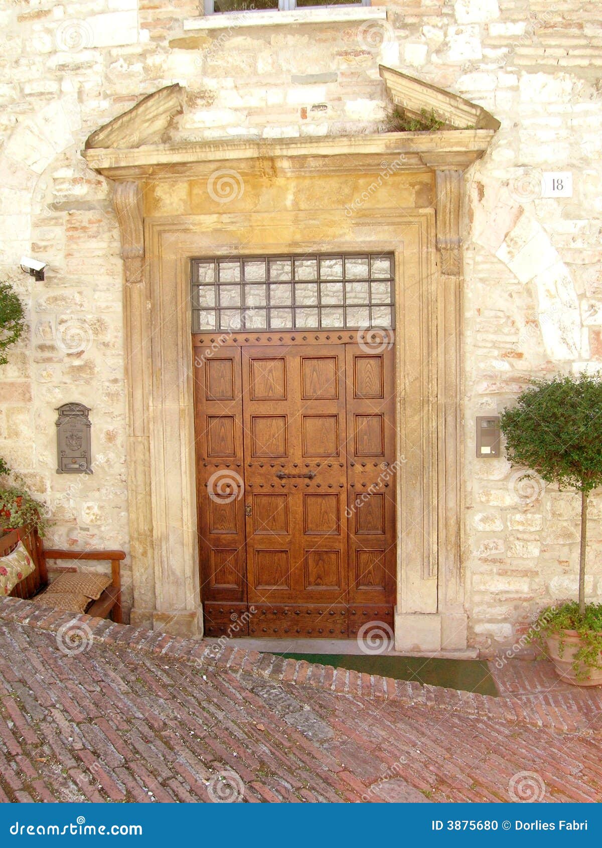 Italian door stock photo. Image of architecture, italy - 3875680