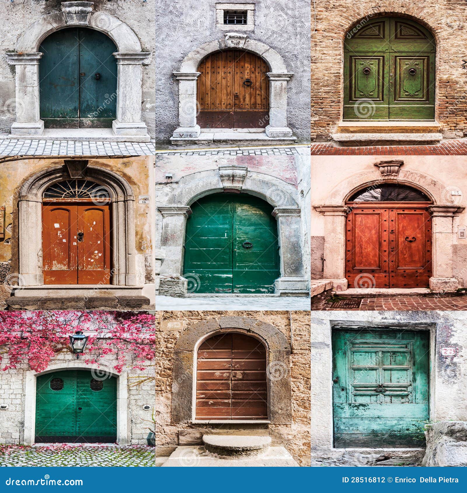 Italian doors stock photo. Image of italy, detail, decoration - 28516812