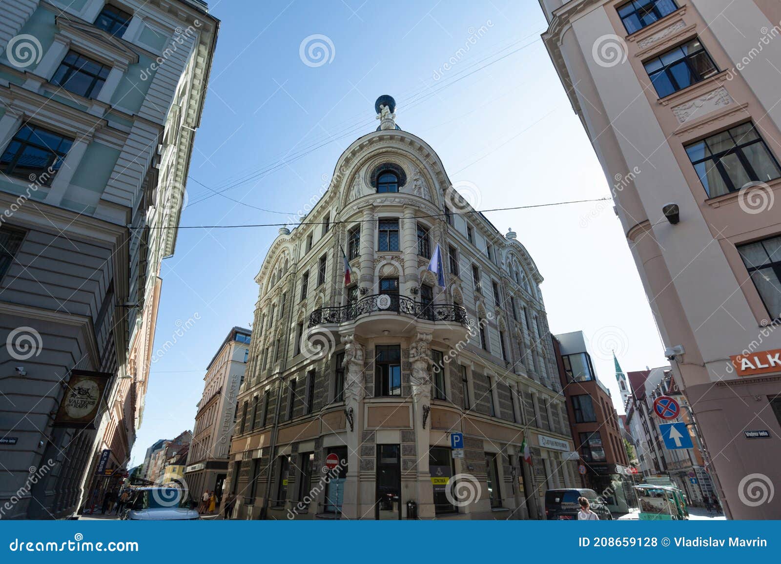 Italian Embassy, Riga, Latvia Editorial Stock Photo - Image of ...