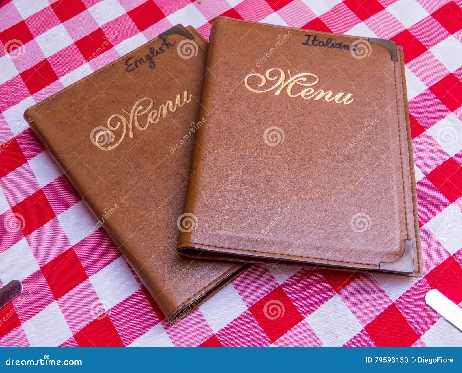 Italian and English menus stock photo. Image of languages - 79593130