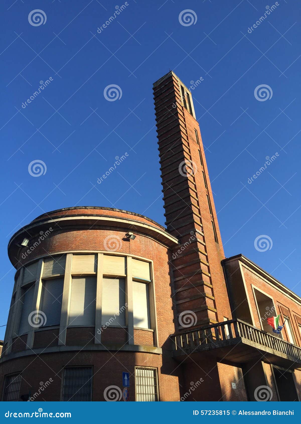 Italian Fascist Architecture Stock Image - Image of symmetry, modernist ...