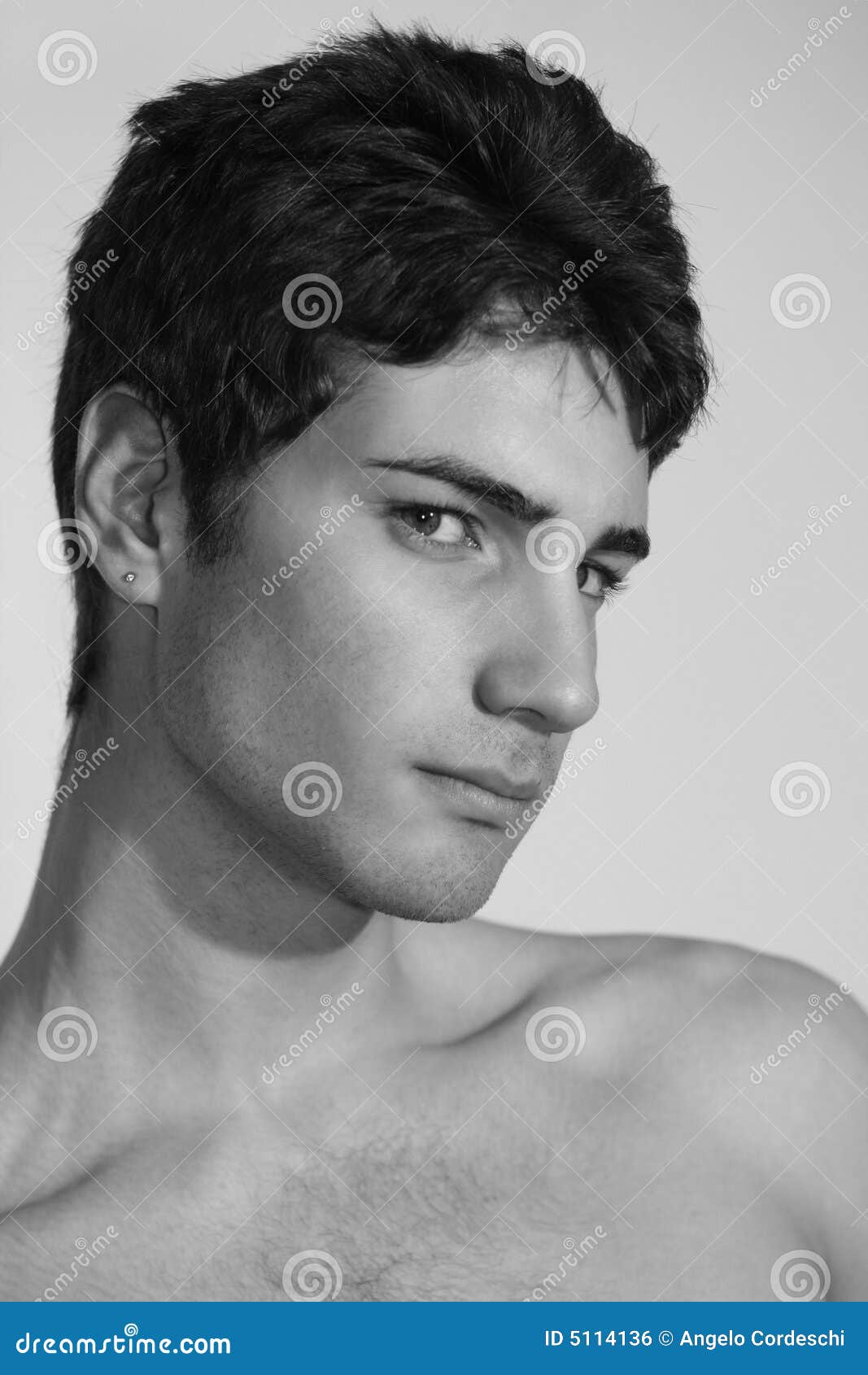 Italian Fashion Young Man Model Stock Photo - Image of cute, beard: 5114136