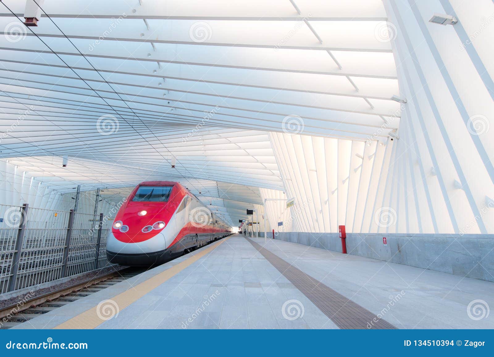 Italian fast train stock photo. Image of station, italy - 134510394