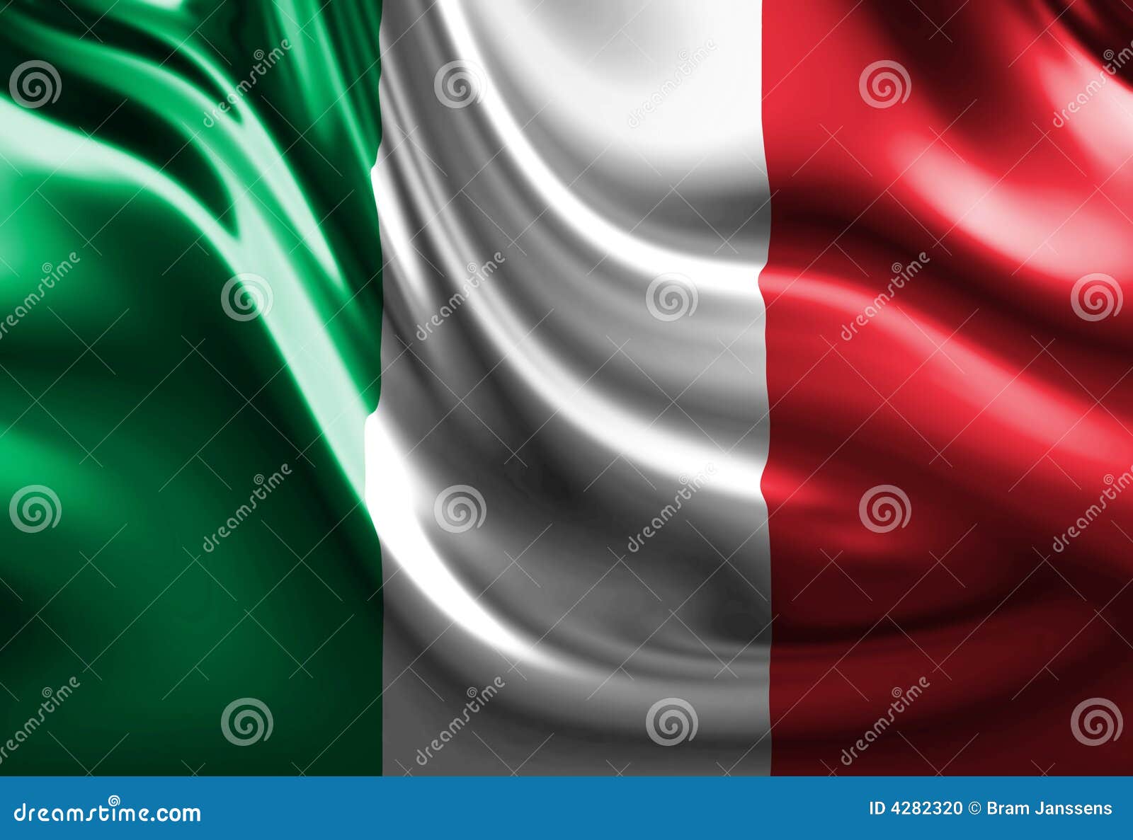 Italian flag stock illustration. Illustration of italy - 4282320