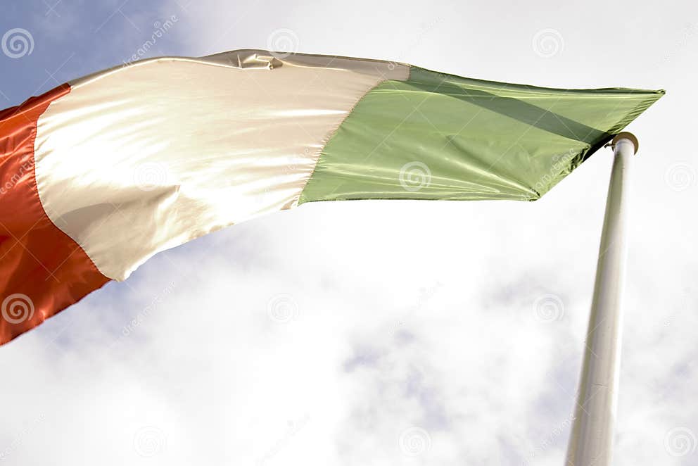 Italian flag stock photo. Image of europe, waving, white - 4714868