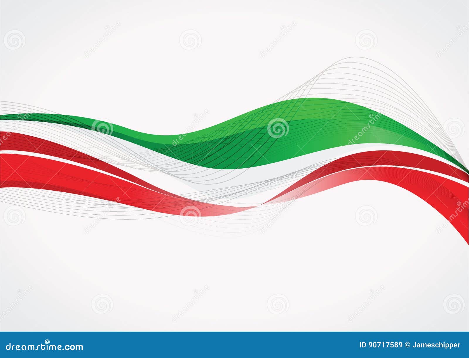 Italian flag stock vector. Illustration of modern, green - 90717589