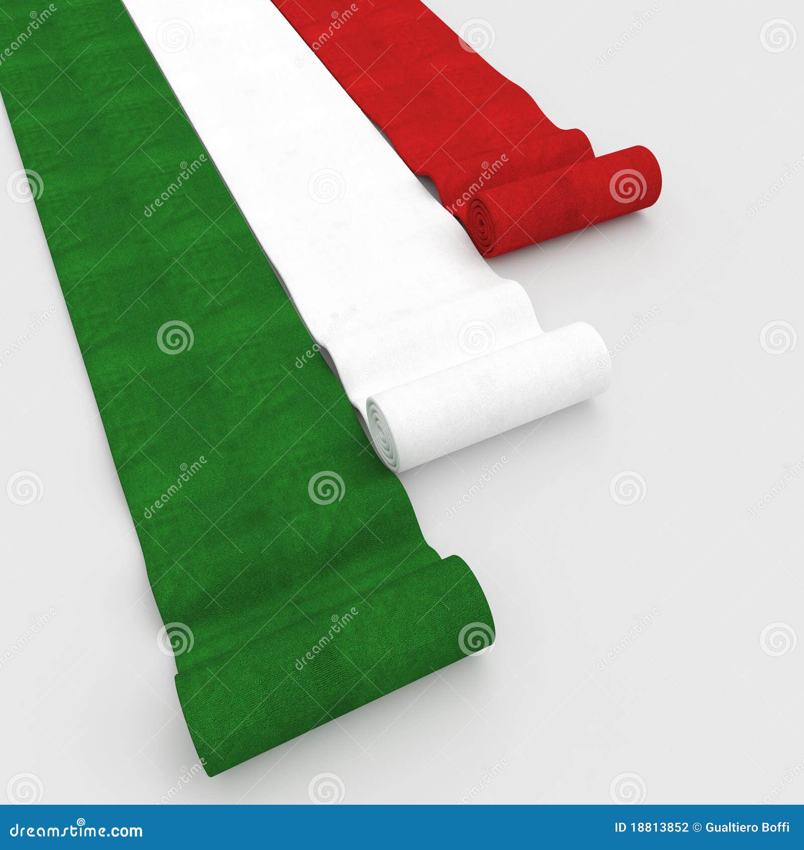 Italian flag carpet stock illustration. Illustration of white - 18813852