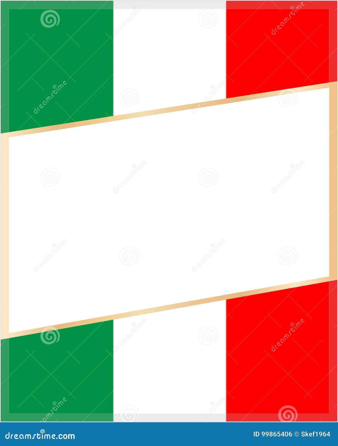 Italian Flag Page Border