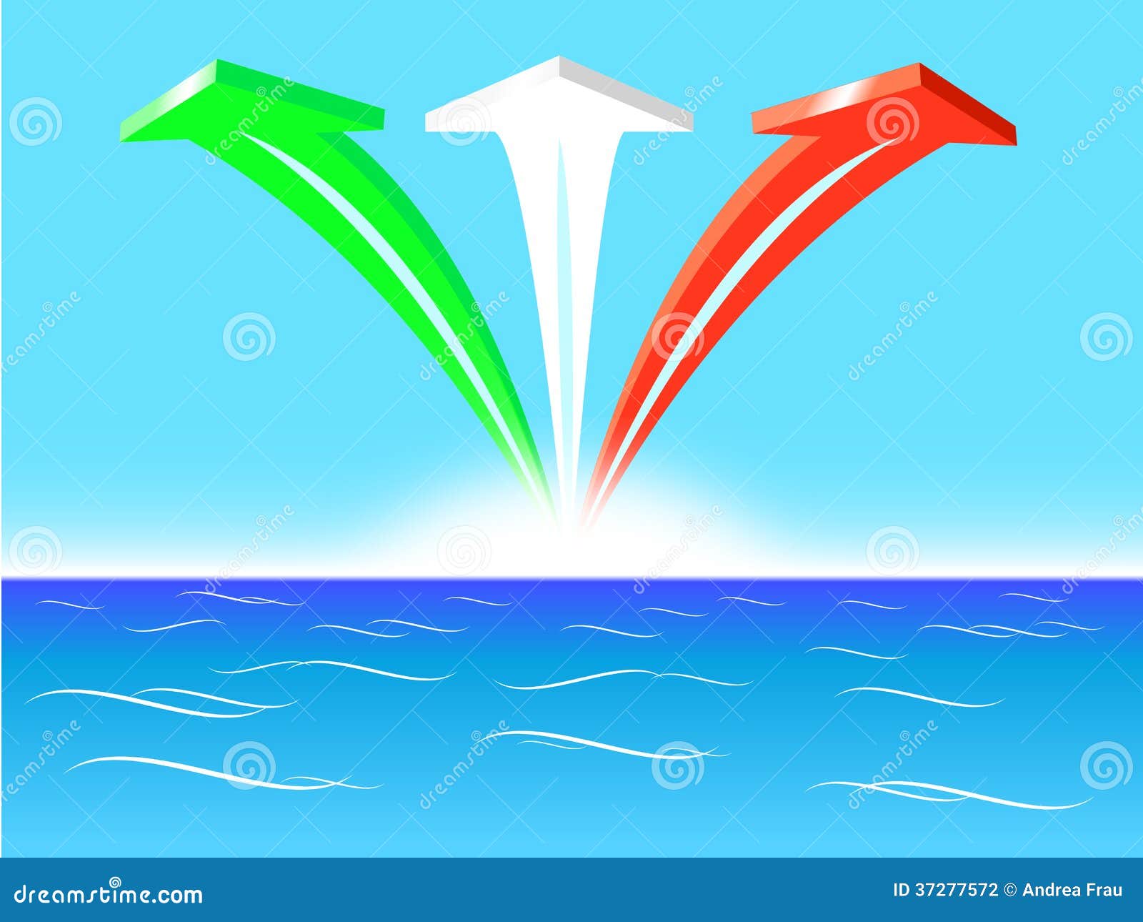 Italian flag stock illustration. Illustration of anthem - 37277572
