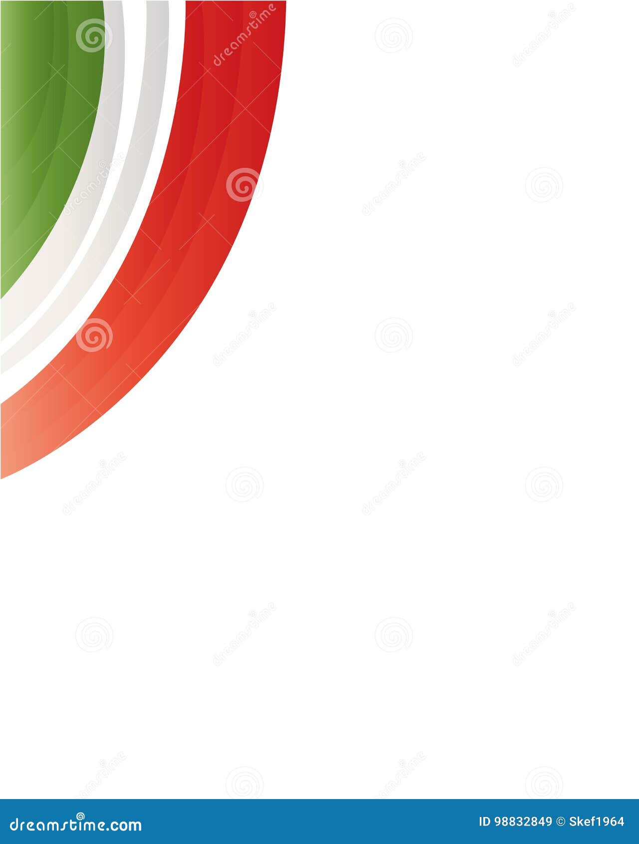 Italian Flag Wave Pattern Frame Stock Vector - Illustration of ...